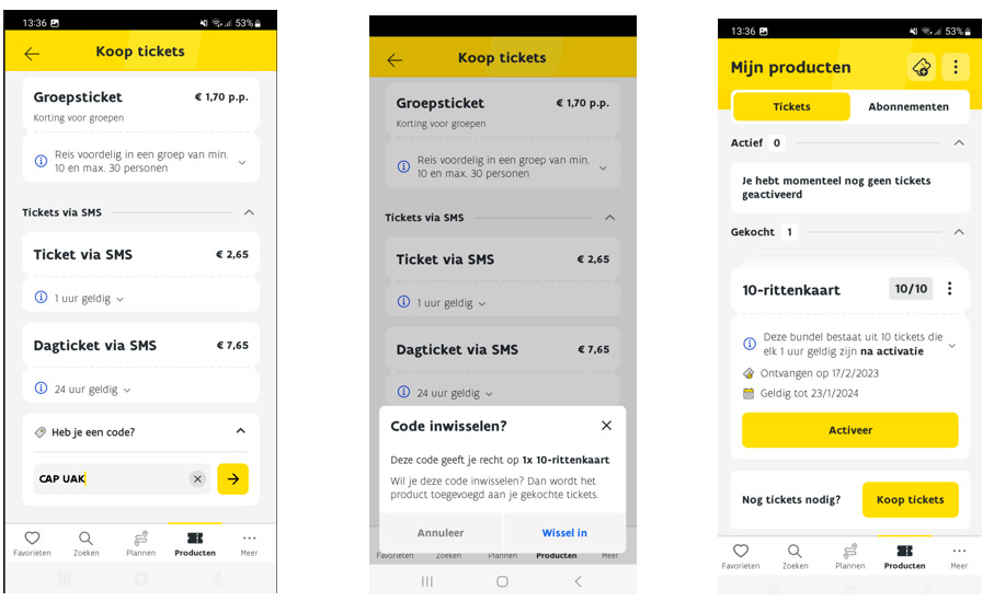 How do I pass on my ticket via the De Lijn app or website? – Help & Contact